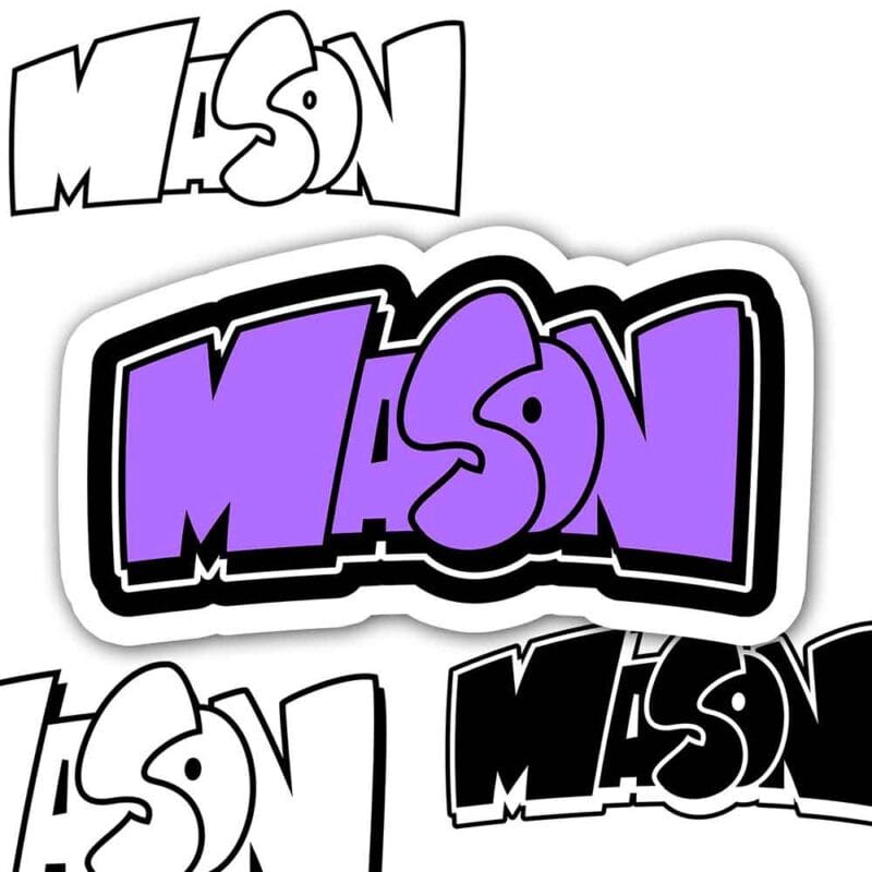 MASON Graffiti Name - NAR GRAFFITI - Digital Graphics Shop